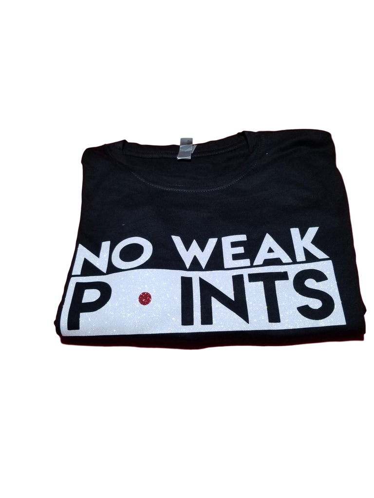 Black/White glittery tshirt – No weak points